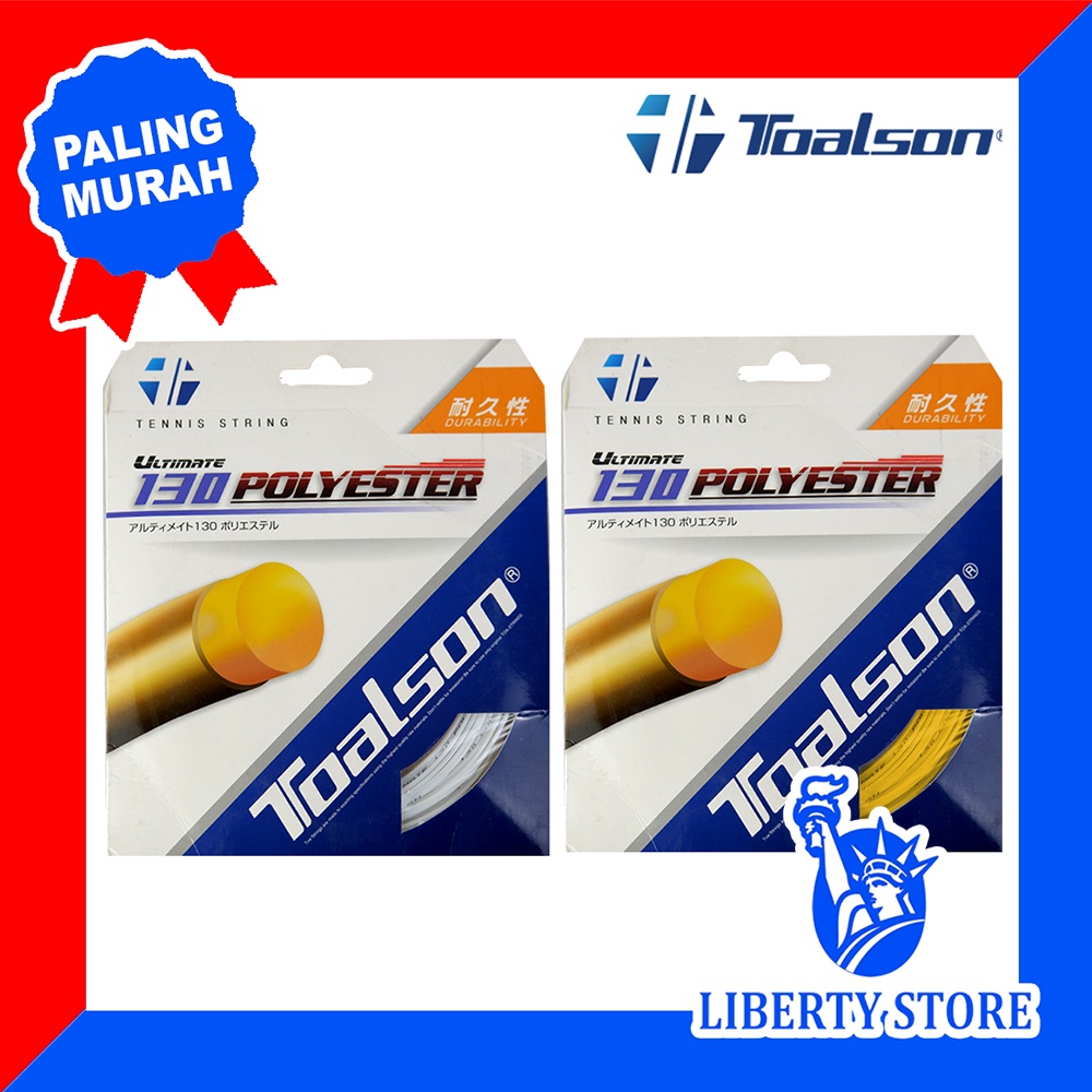 Jual Senar Raket Tenis Lapangan Original Toalson Ultimate 130 Polyster ...