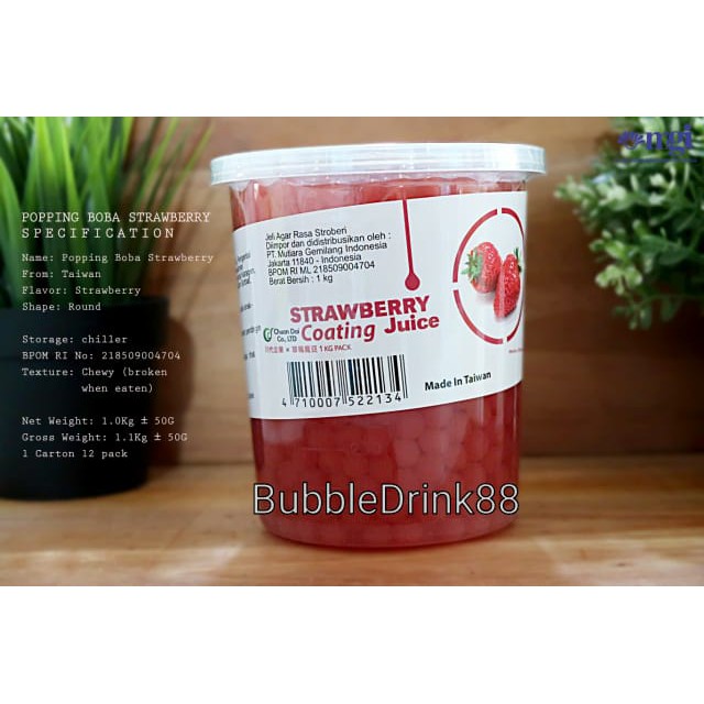 Jual PACKING + BUBBLE WRAP popping boba 1kg / Poping Boba /coating ...