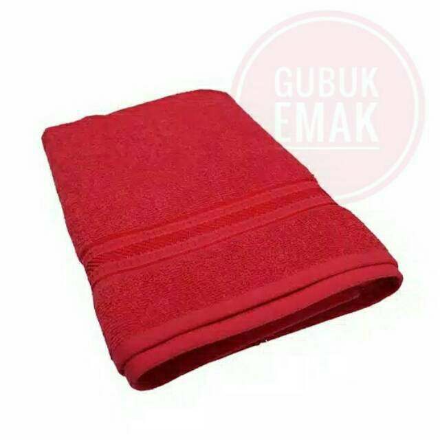 Jual Handuk Merah Merk Merah Putih 70x140 Cm Ukuran Jumbo Dewasa Besar 70x135 Cm Shopee Indonesia
