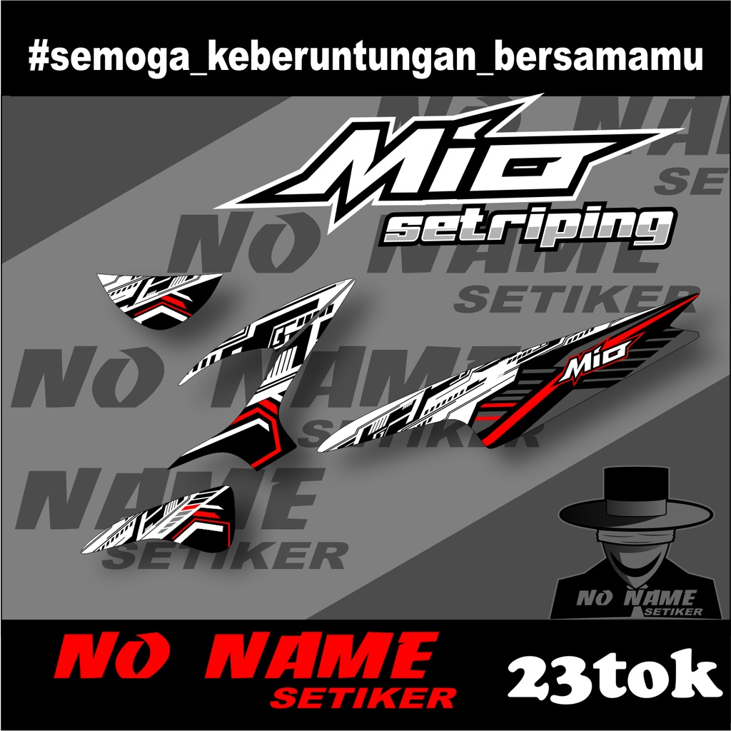Jual Stiker Striping Mio 110 Smile/Sporty (23tok) 2008 2009 2010 2012 ...
