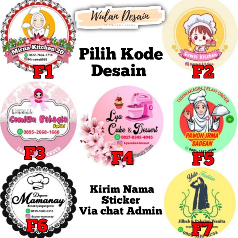 Jual Jasa Desain+Cetak Stiker Label produk dan Olshop satu hari jadi ...
