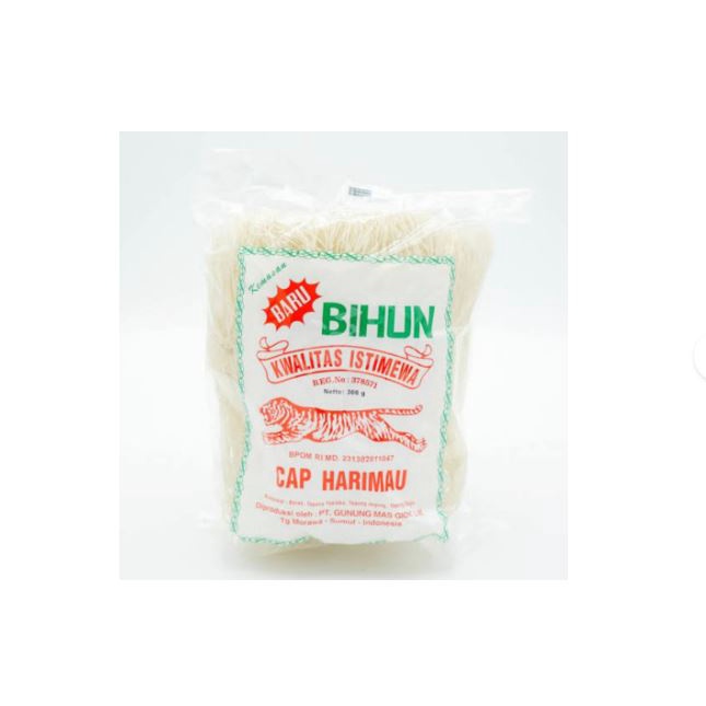 Jual Tiger brand Bihun harimau Biehun mihun mie putih Medan 300 gr ...