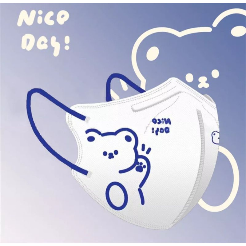 Jual [READY STOCK] KLEIN MASK BEAR KN95 BUILD 10pcs(sama model seperti build) | Shopee Indonesia