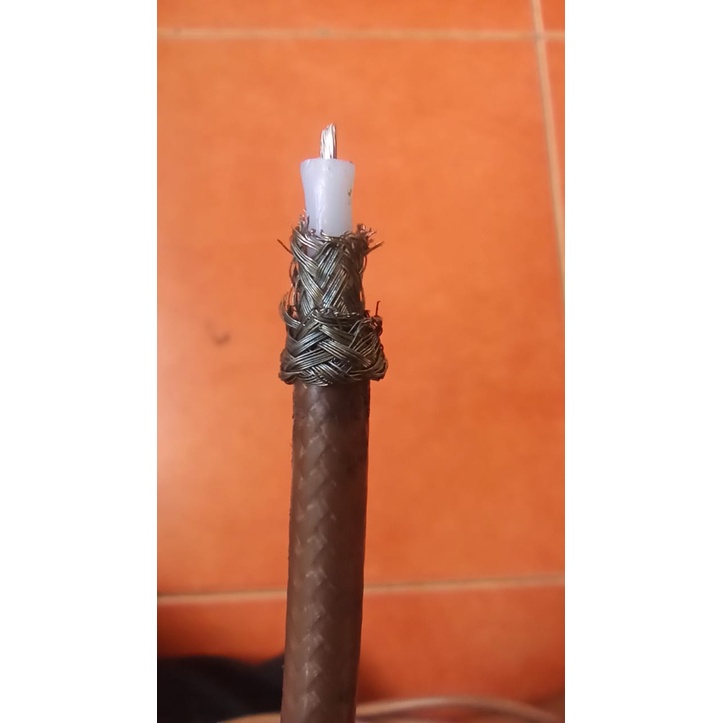 Jual Kabel Teflon 5mm 50 Ohm Iner serabut perak, Ground double shield ...