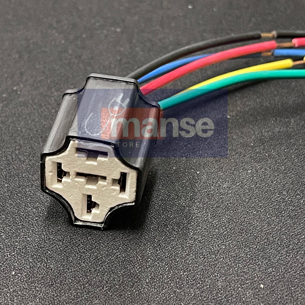 Jual Socket Relay Ceramic + Kabel / Soket Relay Keramik 4 / 5 kaki pin ...