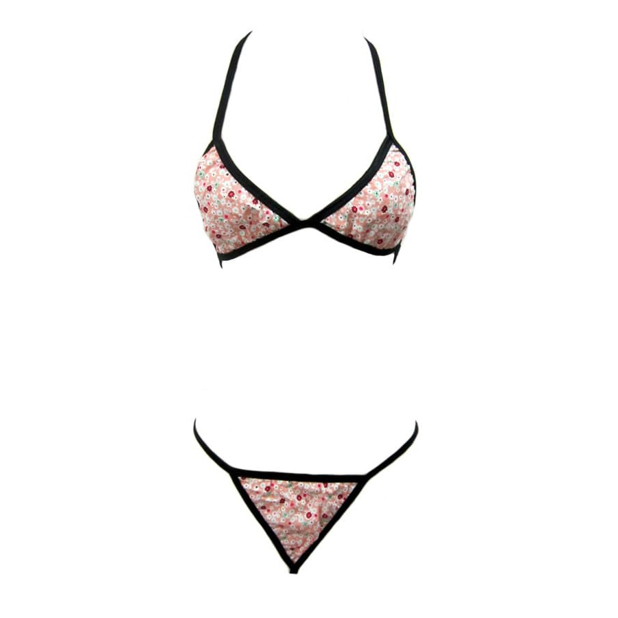 Jual Lingerie X Lingerie L-974 Cute Calm Rainy Flower Inner Lingerie ...