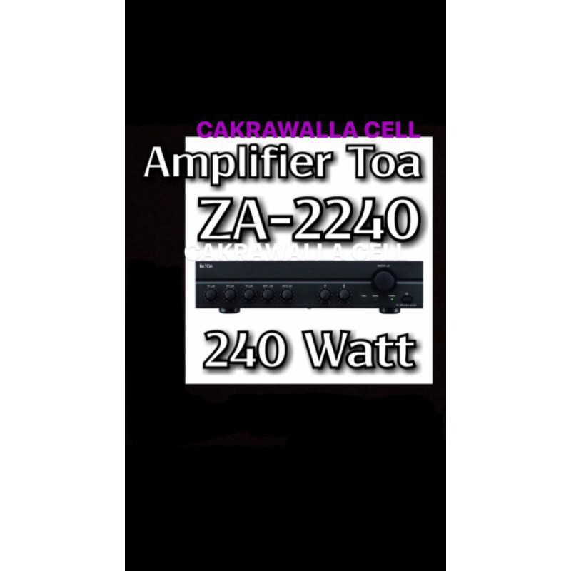 Jual AMPLIFIER TOA ZA- 2240(240watt) | Shopee Indonesia
