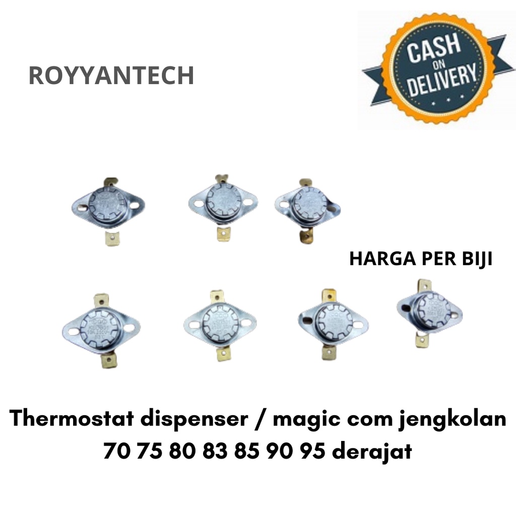 Jual thermostat jengkolan termostat dispenser atau magic com 75 75 80 83 85 90 95 derajat ...