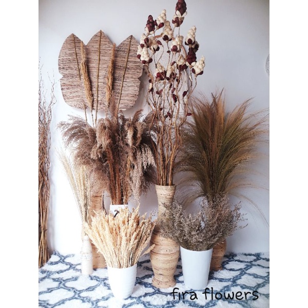 Jual HOME DECOR STIK ULIR BUNGA KLOBOT/KULIT JAGUNG 1 batang uk 170 CM ...