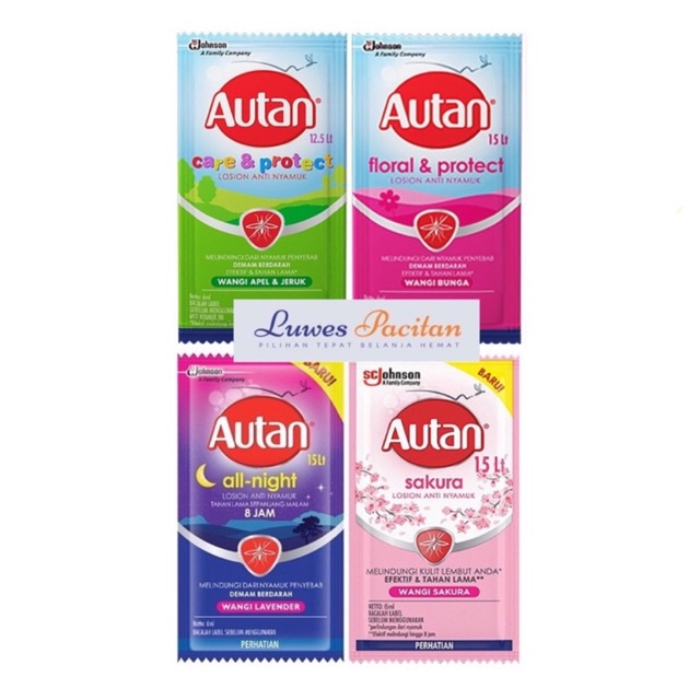 Jual Autan Sachet Isi 6 x 6ml Lotion Anti Nyamuk | Shopee Indonesia