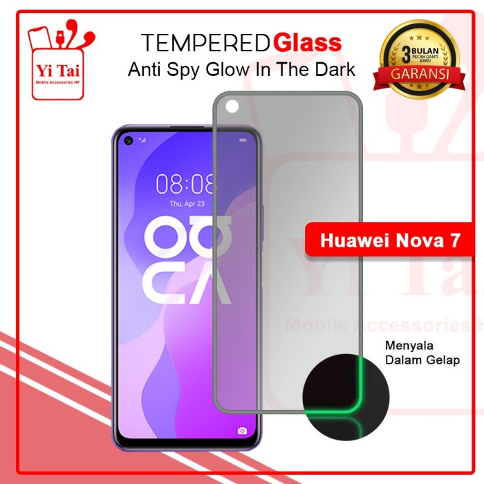 Jual YI TAI - Glow In The Dark Tempered Glass Spy Huawei Nova 3I Nova 6 Nova 7 | Shopee Indonesia