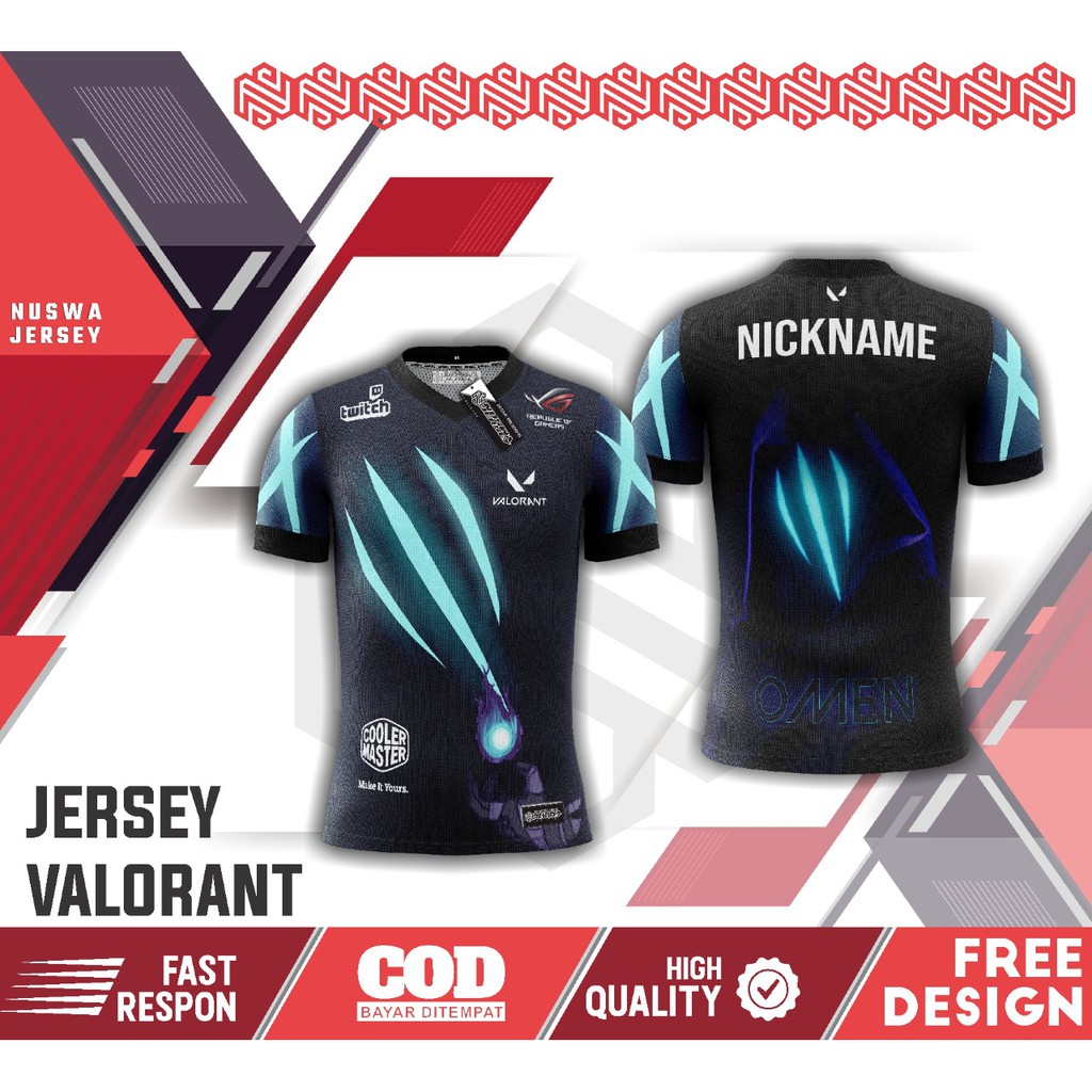 Jual BAJU VALORANT NEW 2021 | JERSEY VALORANT | GAMING | JET | SAGE ...