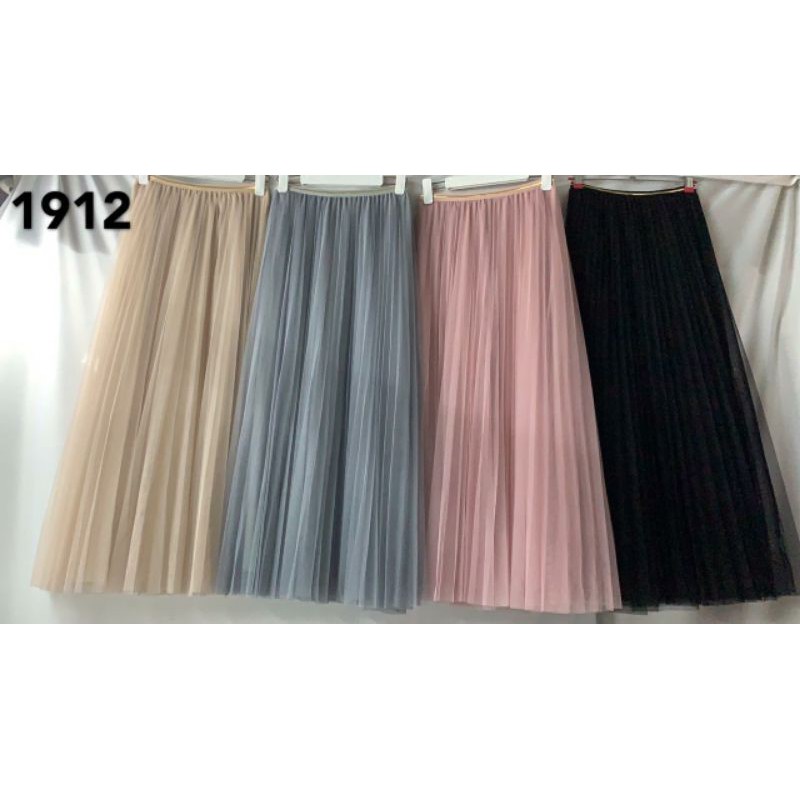 Jual ROK TUTU POLOS LIST GOLD PANJANG BAHAN TULLE IMPORT 4 LAPIS ...