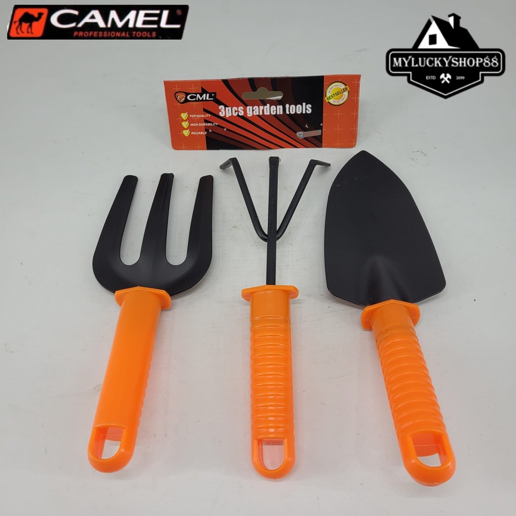 Jual Camel Garden Tools Set 3 Pcs Alat Kebun Taman Pacul Garut Sekop ...