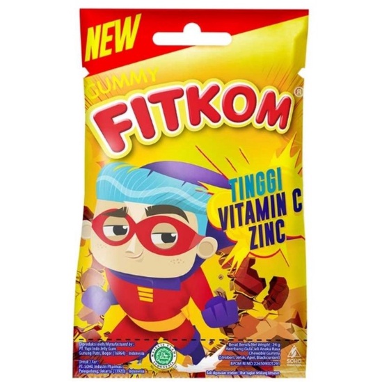 Jual FITKOM Gummy Multivitamin Anak Vitamin C & Zinc sachet 24 g MA ...