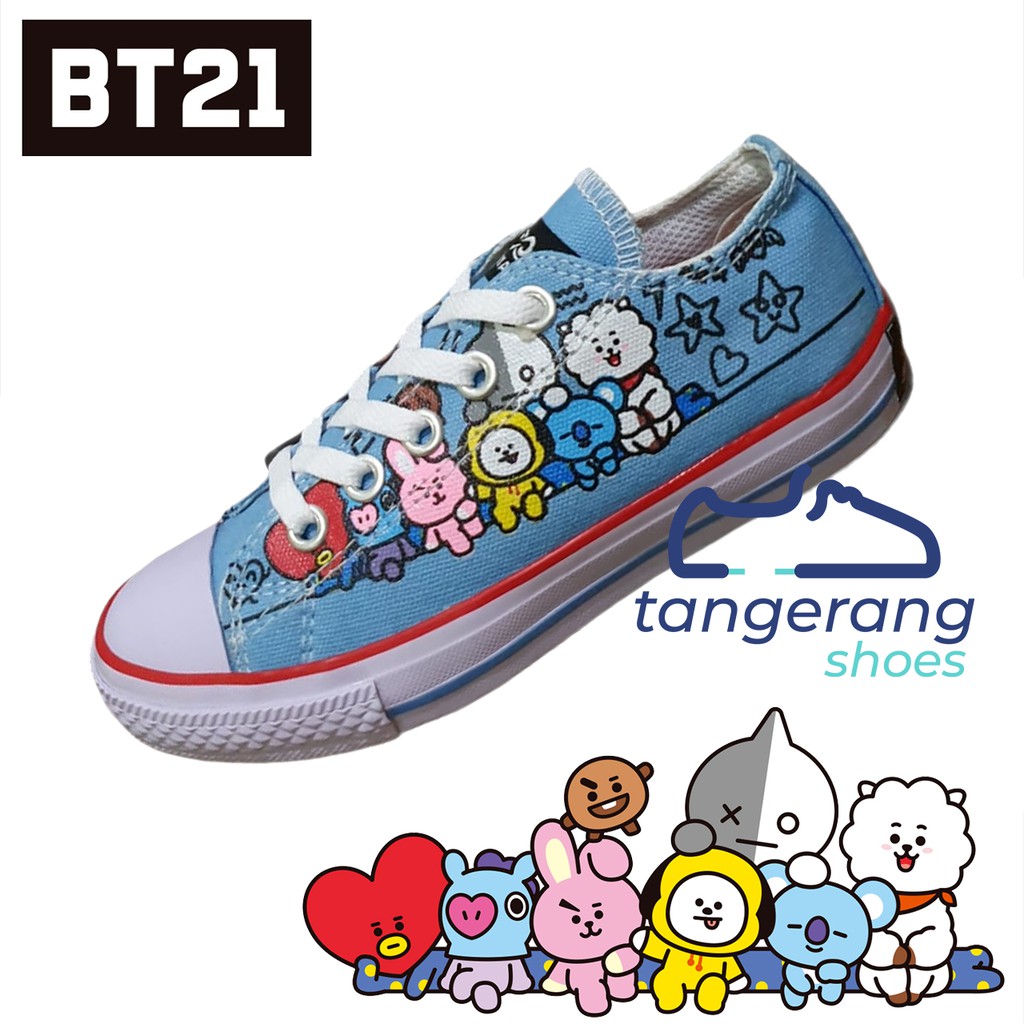 Jual SEPATU ANAK PEREMPUAN SNEAKERS KARAKTER BTS USIA 4,5,6,7,8,9,10 ...