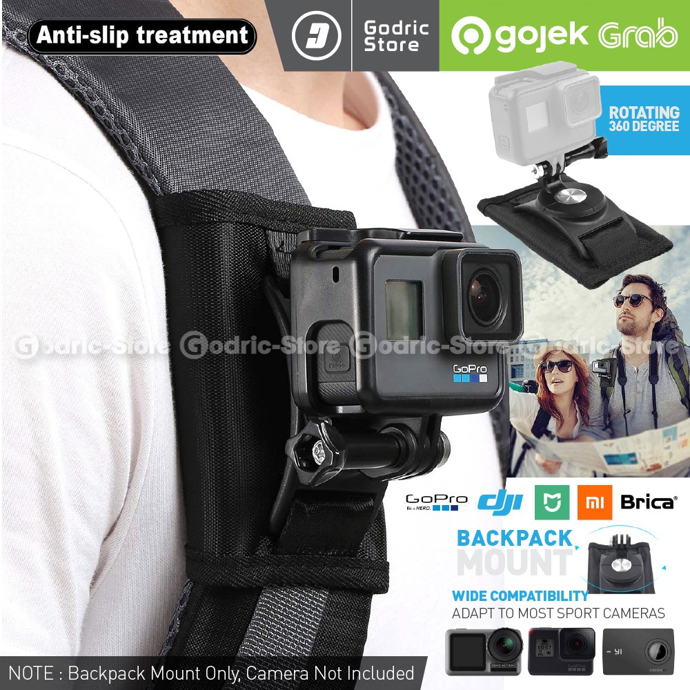 Jual Backpack Bracket Shoulder Chest Strap Mount Action Camera GoPro 7 ...