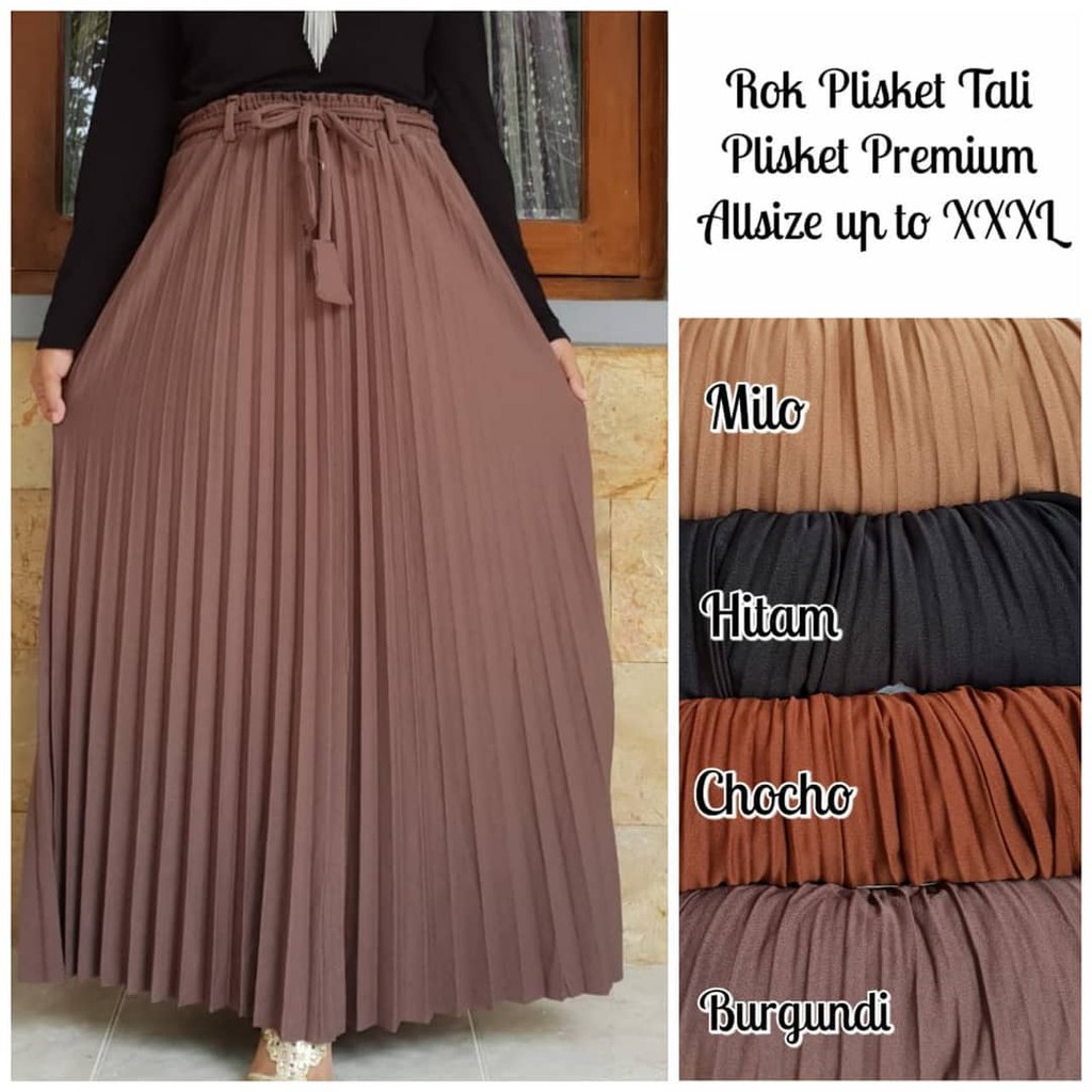 Jual Rok Plisket Mayung Import / Rok Import / Rok Plisket Mayung / Rok Plisket Premium / Maxi ...