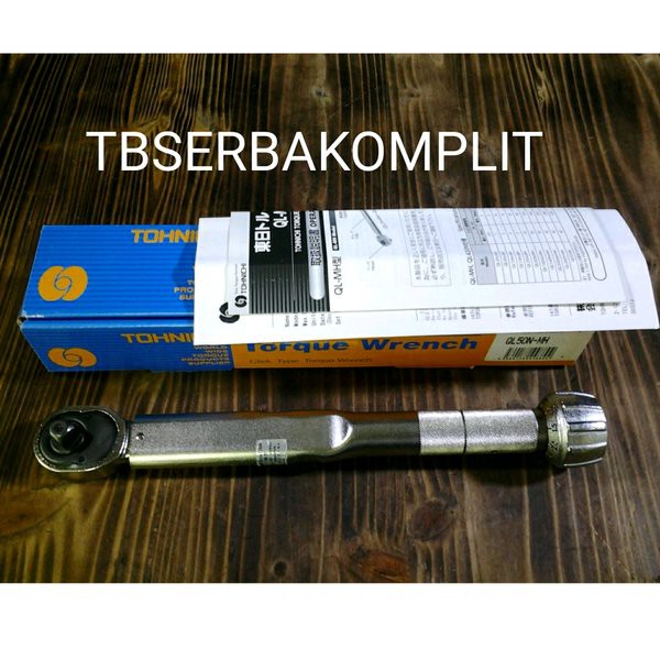Jual Tohnichi QL50N-MH drive 3 per 8 Torque Wrench Ratchet Head Range 10NM-50NM Tonichi QL 50N ...