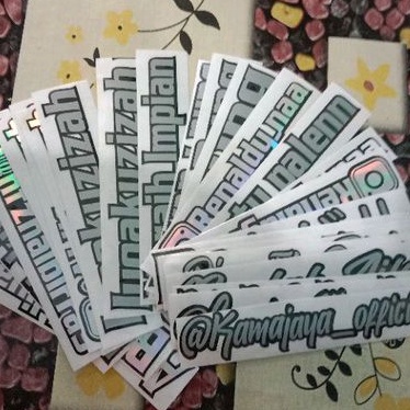 Jual Stiker custom nama IG. YOUTUBE. Shopee. TIKTOK. WA. DLL. stiker ...