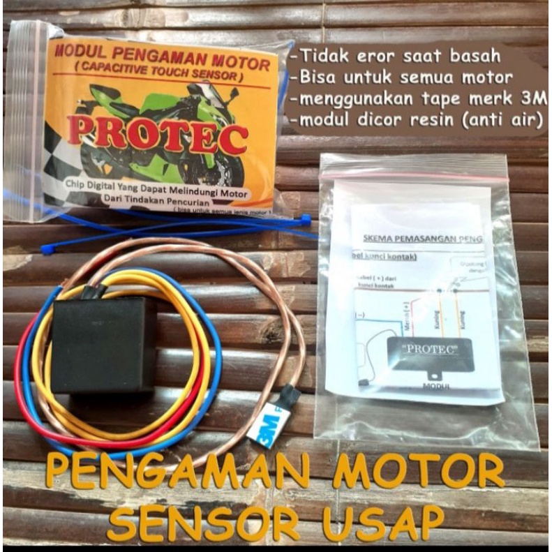 Jual pengaman motor anti maling (sensor usap) | Shopee Indonesia