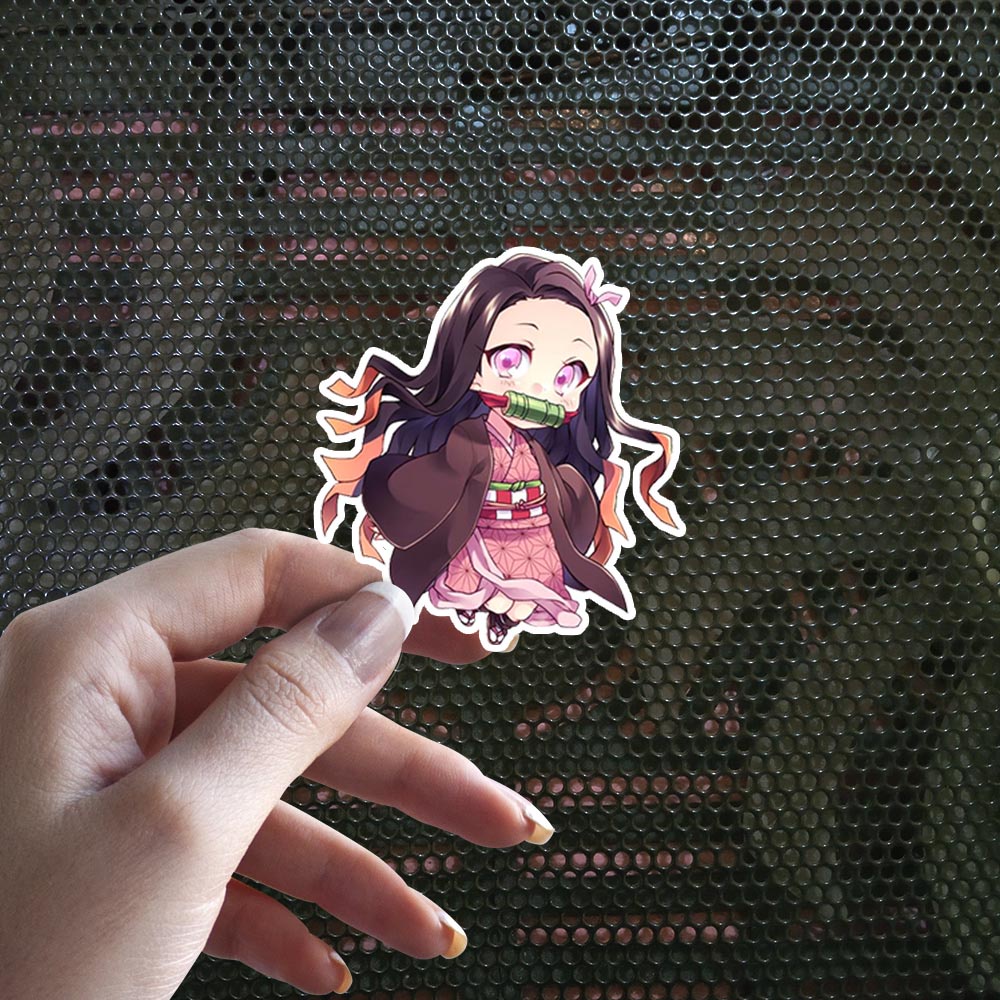 Jual Sticker Decal Vinyl Tahan Air Nezuko Kamado Demon Slayer | Shopee ...