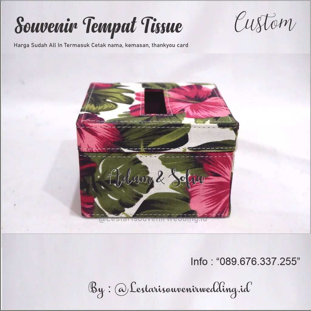 Jual souvenir tempat tissue custom (nocode1) / souvenir pernikahan ...