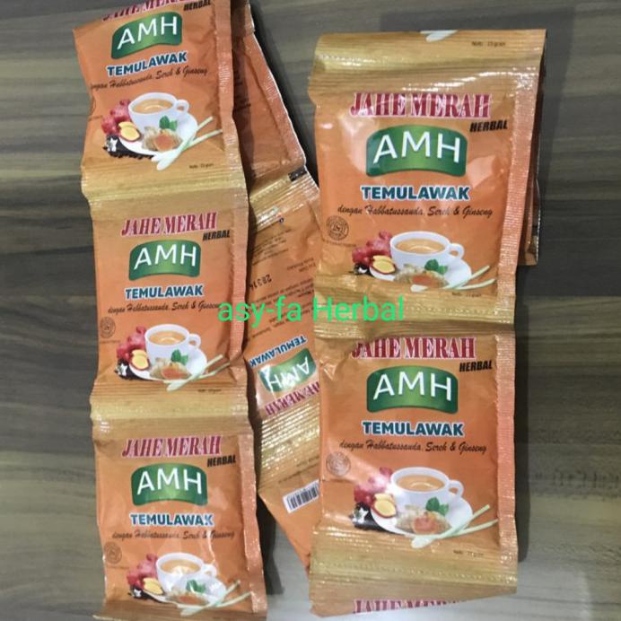 Jual Jahe Merah Amh Plus Temulawak Dan Ginseng Isi 10 Sachet | Shopee ...