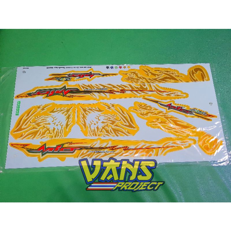 Jual Striping Yamaha Mio Soul Mx Dragon Yellow kuning Paper made in ...