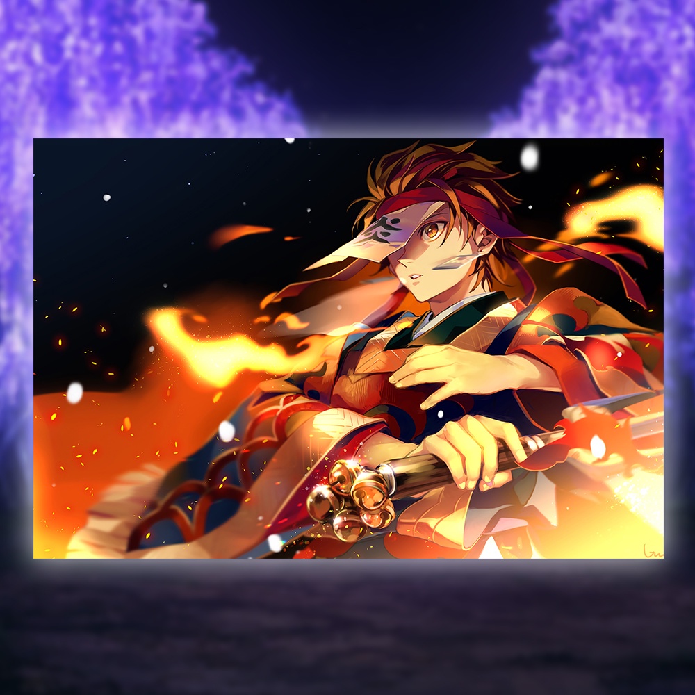 Jual Poster Anime Wallpaper Demon Slayer / Kimetsu no Yaiba Horizontal ...