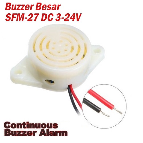 Jual Buzzer Aktif DC 3V - 24V SFM 27 Alarm High Decibels Decibel Continuous High Buzer SFM27 SFM ...