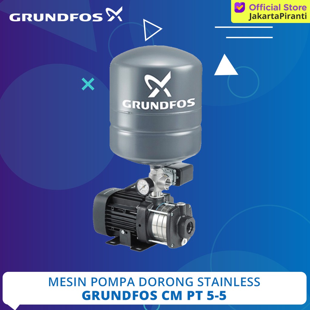 Jual Mesin Pompa Pendorong Booster Multistage Grundfos CM PT 5-5 / CMB ...