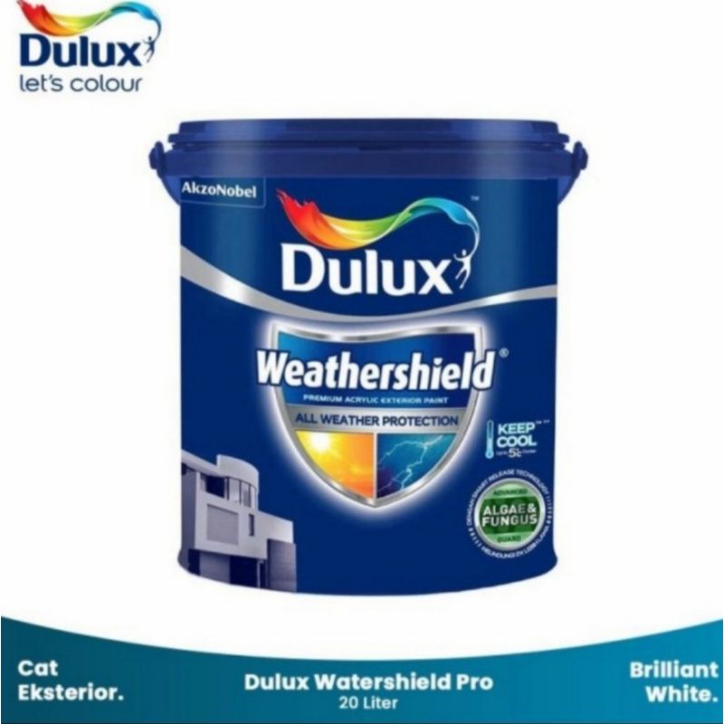 Jual Dulux Weathershield Pro 2290m Brilliant White 20ltr Cat Tembok