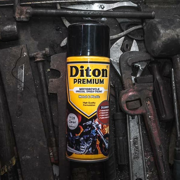 Jual Diton Premium 9128 Clear+Activator Cat semprot pilox samurai motor ...