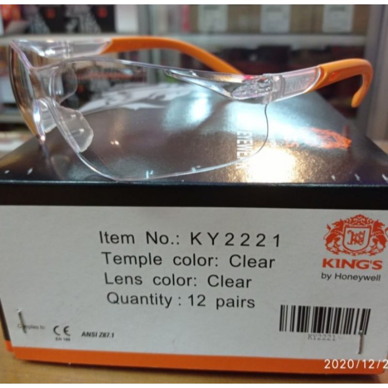 Jual Kacamata Safety Kings KY 2221 Clear Original | Shopee Indonesia