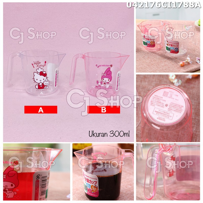 Jual Hello Kitty My Melody Gelas Takar 300ml [Ori] 042176 | Shopee Indonesia