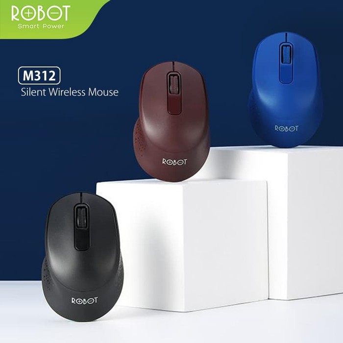 Jual ROBOT Mouse Wireless M312 2.4G Silent Key 1600DPI 500Hz Garansi Original Resmi | Shopee ...