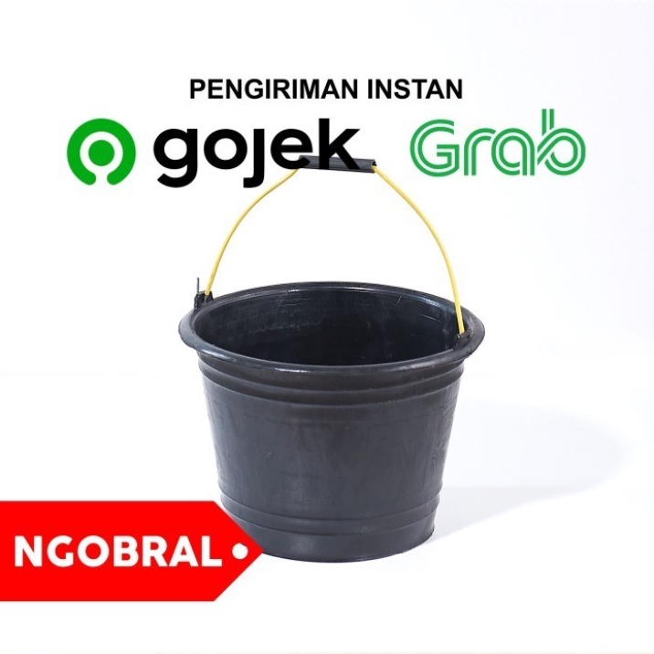 Jual GOJEK / GRAB - Ember Plastik / Ember Cor / Timba Cor KARET ANTI ...