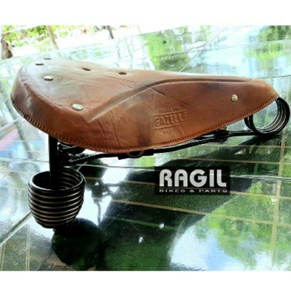 Jual SADEL SEDEL SEPEDA ONTHEL ONTEL GELUNG KULIT GAZELLE LAKI LAKI ...
