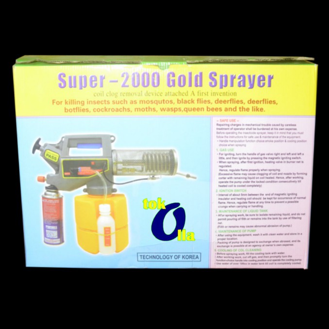 Jual Mesin Mini Hot Fogging Fogger Super 2000 Gold Sprayer Buatan Korea | Shopee Indonesia