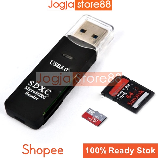 Jual Card Reader USB 3.0 Ke MicroSD Dan SD Card | Shopee Indonesia