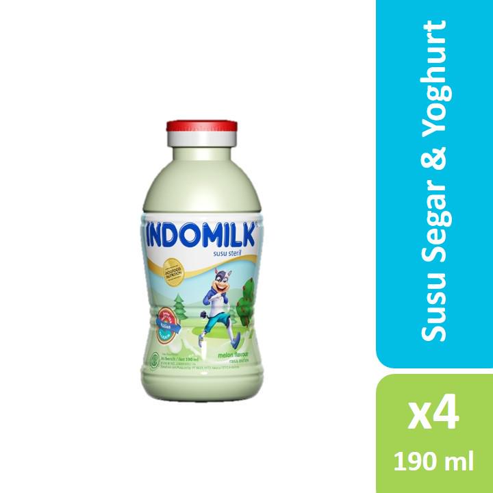 Jual Indomilk Melon Botol 190ml x 4 | Shopee Indonesia