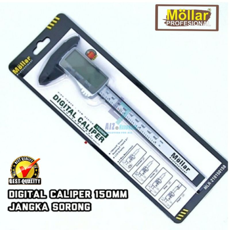 Jual Sigmat Sketmat Digital Caliper 150mm jangka sorong MOLLAR MLR ...