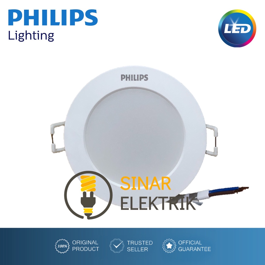 Jual Philips LED Downlight Eridani G2 3,5W Putih Kuning - Bohlam Lampu Plafon DL190B 3.5 W Watt ...