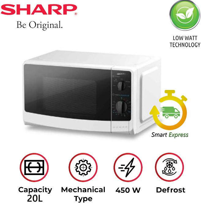 Jual MICROWAVE SHARP R220MAWH / R220MA-WH - (20 LITER) | Shopee Indonesia
