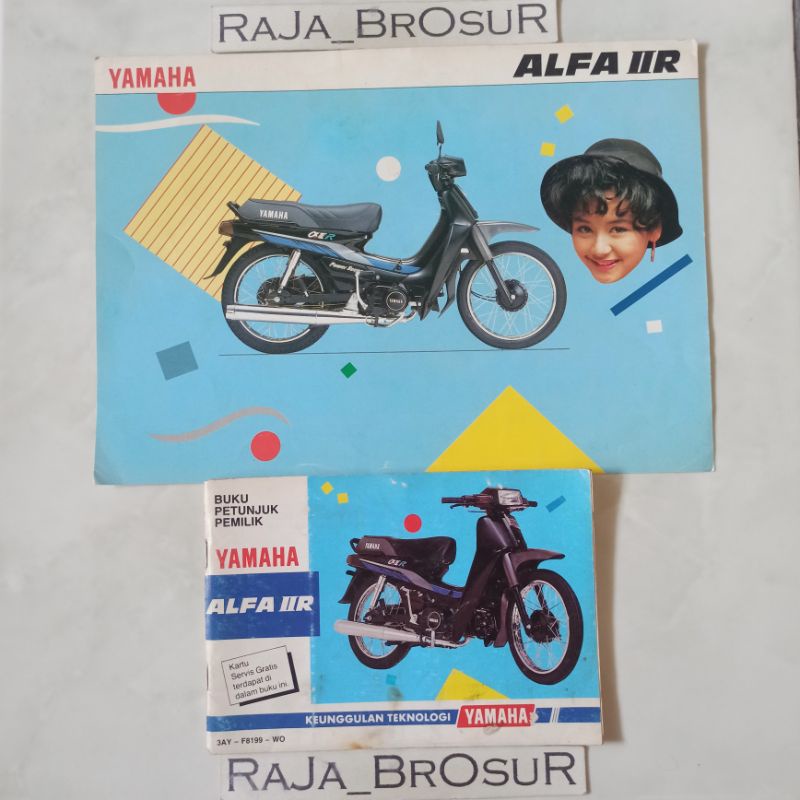 Jual Buku petunjuk pemilik/Manual book + Poster brosur katalog Yamaha Alfa IIR/Alfa2R 1992 1Set ...