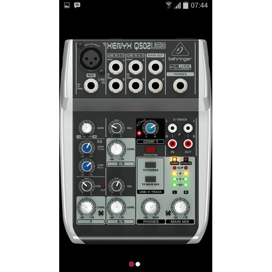 Jual Mixer Behringer XENYX Q 502 USB ( 4 channel ) | Shopee Indonesia