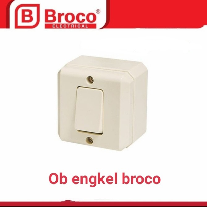 Jual BROCO OB Engkel / Saklar Tunggal Tempel / Outbow Cream ORIGINAL ...