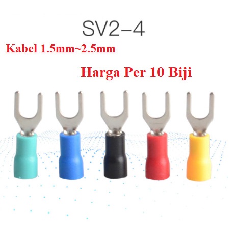 Jual SKUN Terminal Socket Soket KABEL Y SV 2-4 screw press terminal | Shopee Indonesia
