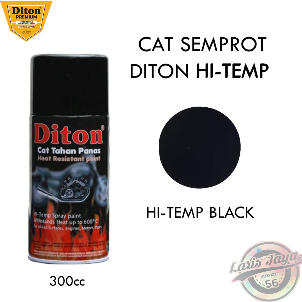 Jual Pilok DITON HI-TEMP HITAM - Black Cat Semprot Tahan Panas hingga 600°C | Besar | Shopee ...